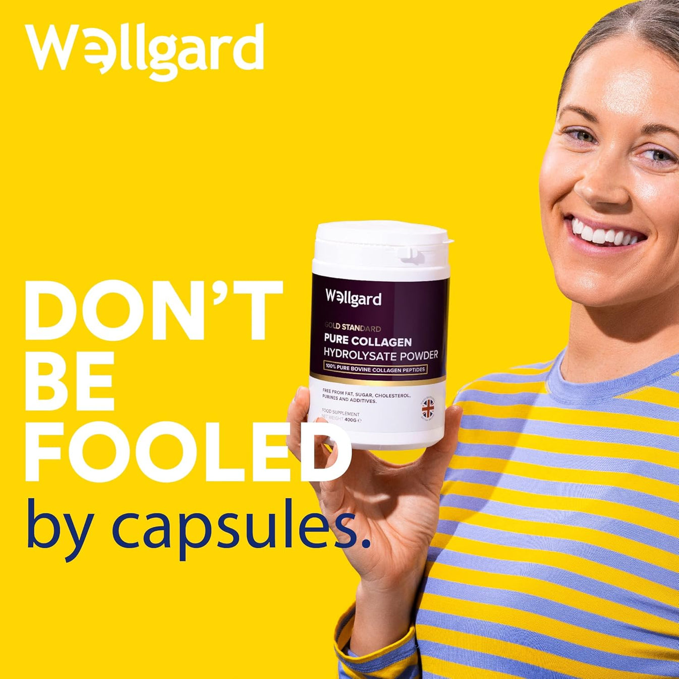 Collagen Powder, Gold Standard Bovine Collagen Peptides Powder by Well ...